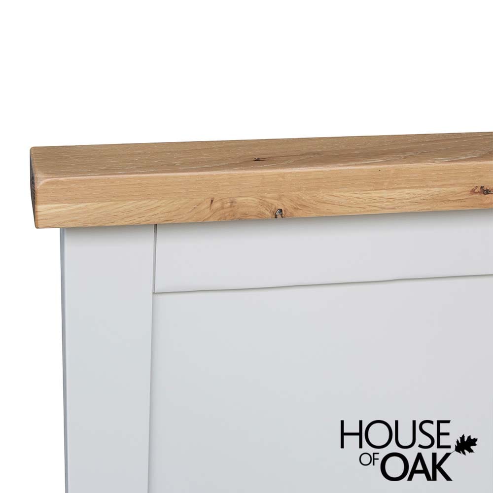 Roma Oak 4FT 6” Double Bed in Grey Painted - House of Oak