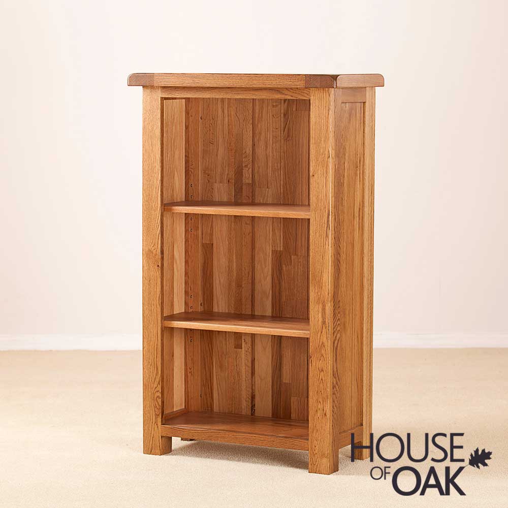 Balmoral Oak Small Narrow Bookcase - House of Oak