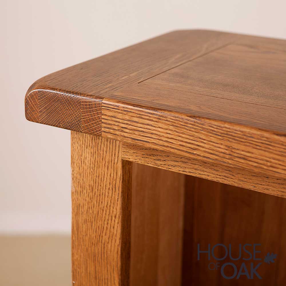 Balmoral Oak Small Narrow Bookcase - House of Oak